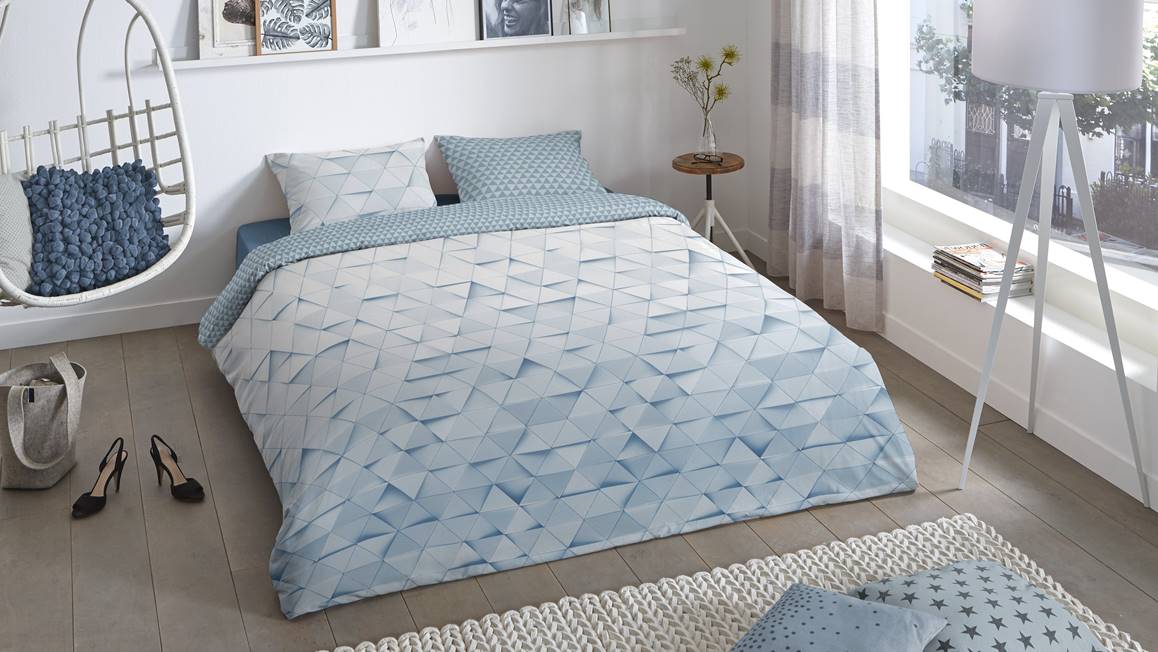 Good Morning Tria dekbedovertrek – Grijs - Smulderstextiel.nl